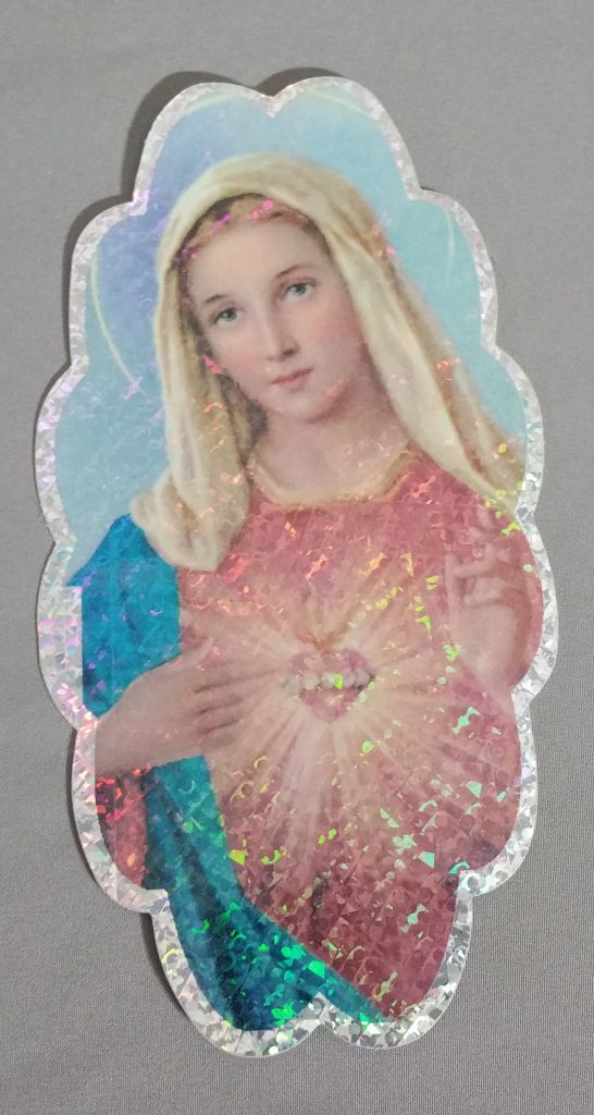 1 Large Immaculate Heart of Mary Sticker - Holy Family Books & Gifts